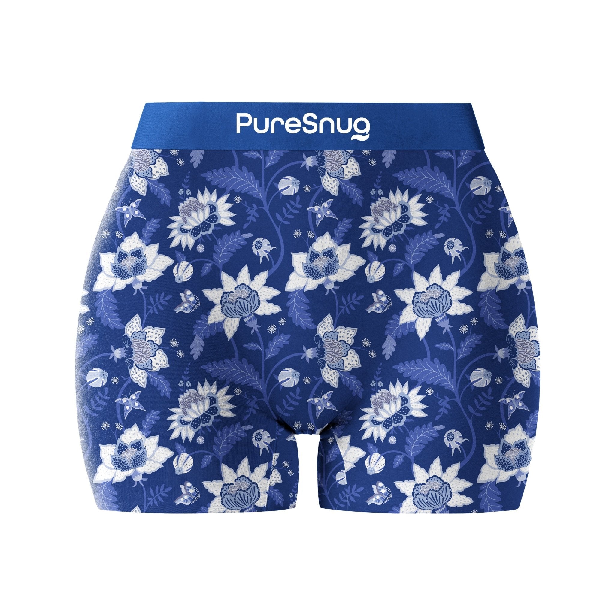 Indigo Bloom (3" inseam) Boyleg Briefs by PureSnug – Pure Snug