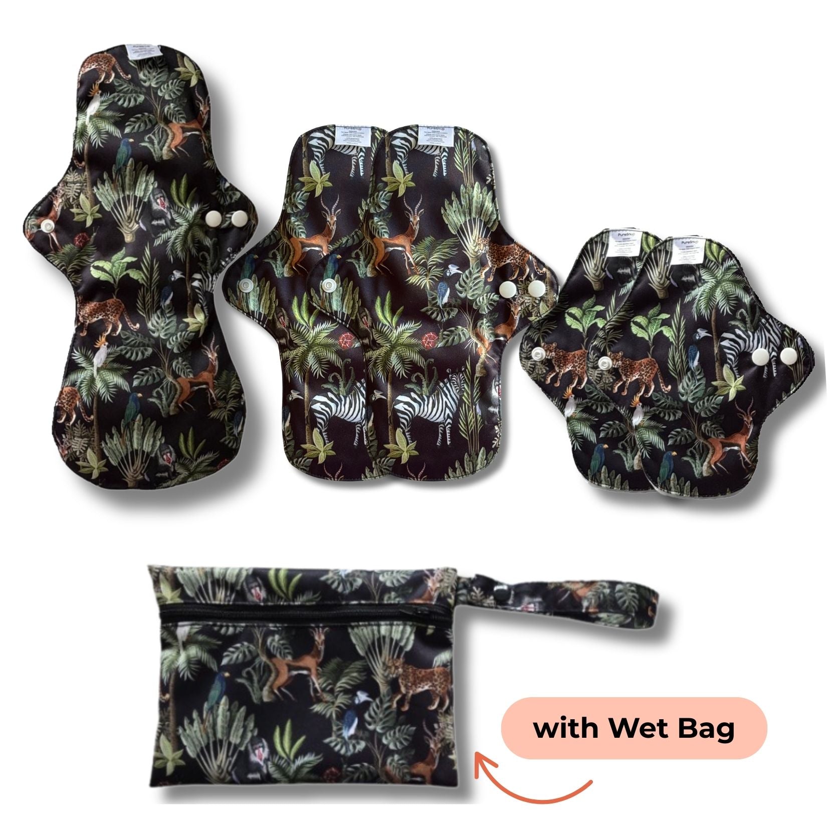 PureSnug's Reusable Mixed Pads - 5pcs w/ Wet Bag – Pure Snug